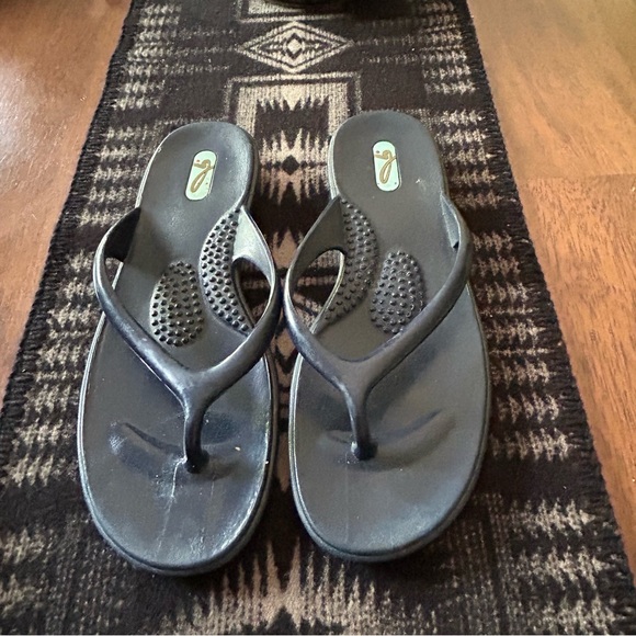 OKA b. | Shoes | Okab Okabee Navy Blue Flip Flops Size M Rubber | Poshmark